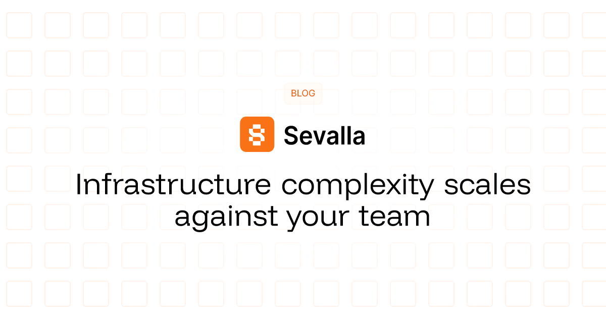 Infrastructure complexity scales against your team